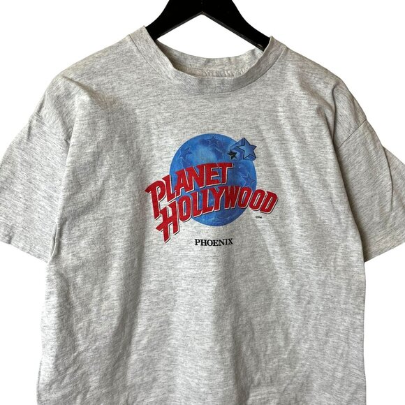 Vintage | Tops | Vintage 9s Planet Hollywood Phoenix T Shirt Gray L ...